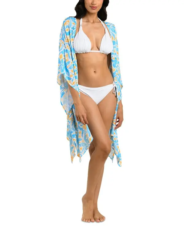 La Blanca Handkerchief Hem Caftan