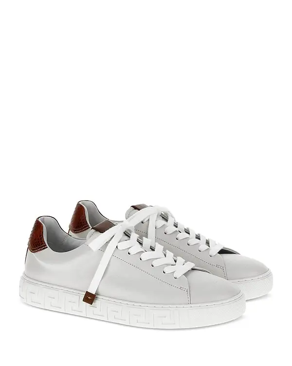 Versace Low Top Sneakers - White+rust