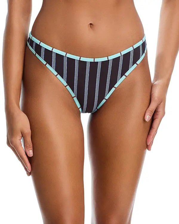 Staud Coto Bikini Bottom - Redondo Stripe