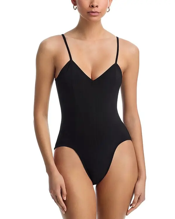 Norma Kamali Wonderwoman Mio One Piece Swimsuit - Black