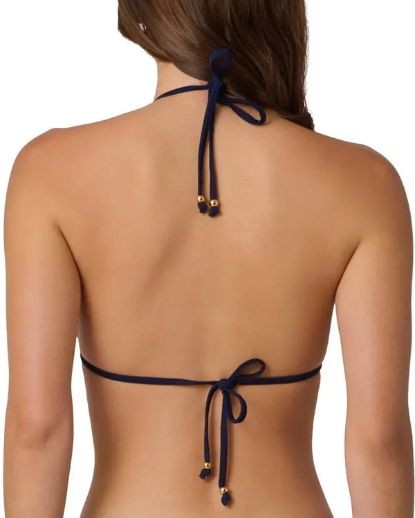 Shoshanna Embellished Triangle Bikini Top