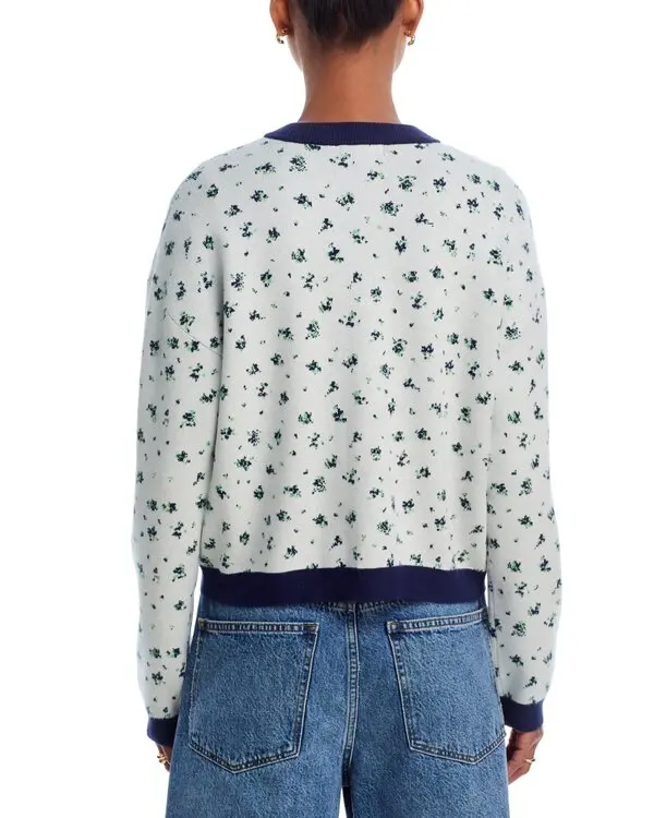 Aqua Floral Cardigan - Blue Multi