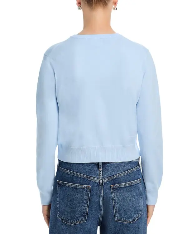 Aqua Cropped Cardigan