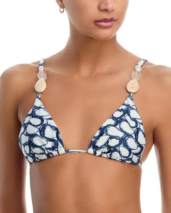 PALMACEA Kuna Bikini Top - Ostra Printed