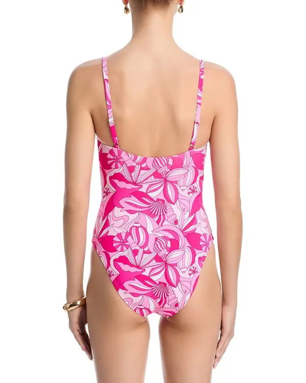 Aqua Square Neck One Piece Swimsuit