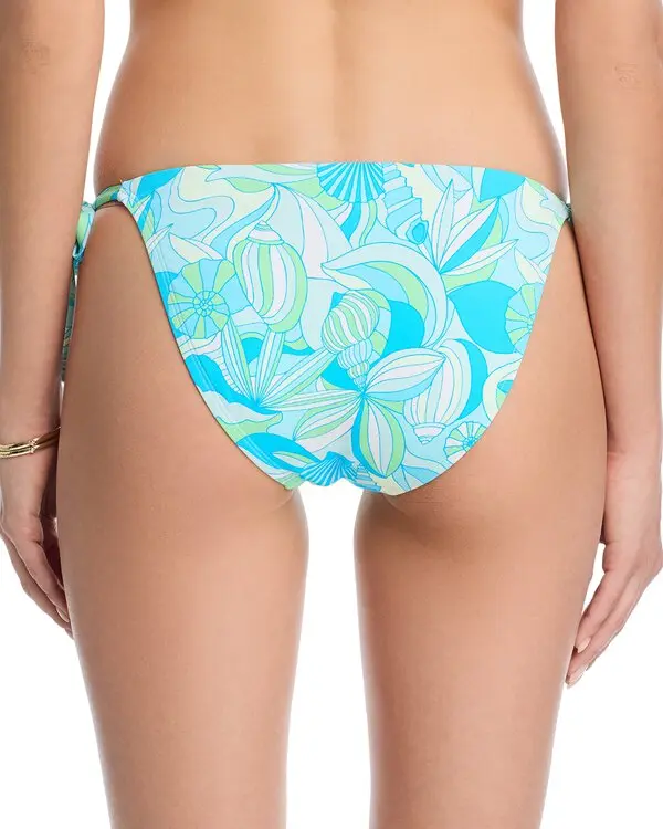Aqua Swim String Bikini Bottom - Blue Multi
