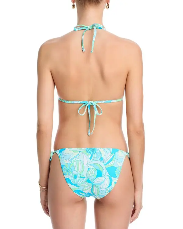 Aqua Swim String Bikini Bottom - Blue Multi