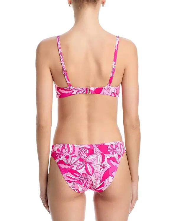 Aqua Swim Ring Bralette Bikini Top - Pink Multi