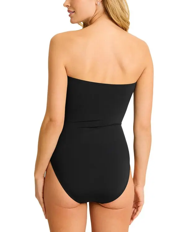 Tommy Bahama Bandeau One-piece Swimsuit - Black