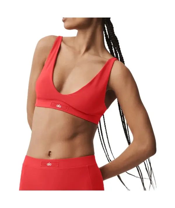 Alo Yoga Soft Sincere Bra - Bright Red