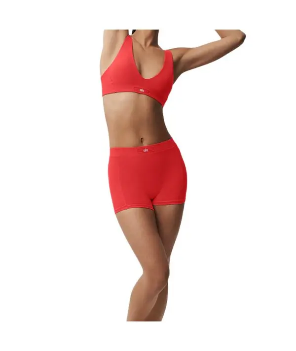 Alo Yoga Alosoft Sincere Micro Short - Bright Red