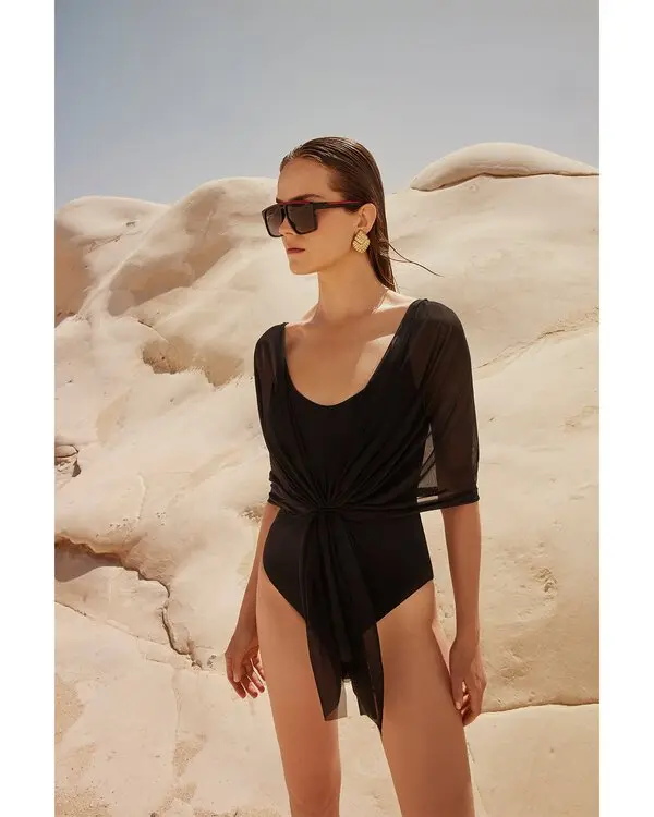 GOTTEX V-neck One-piece Swimsuit