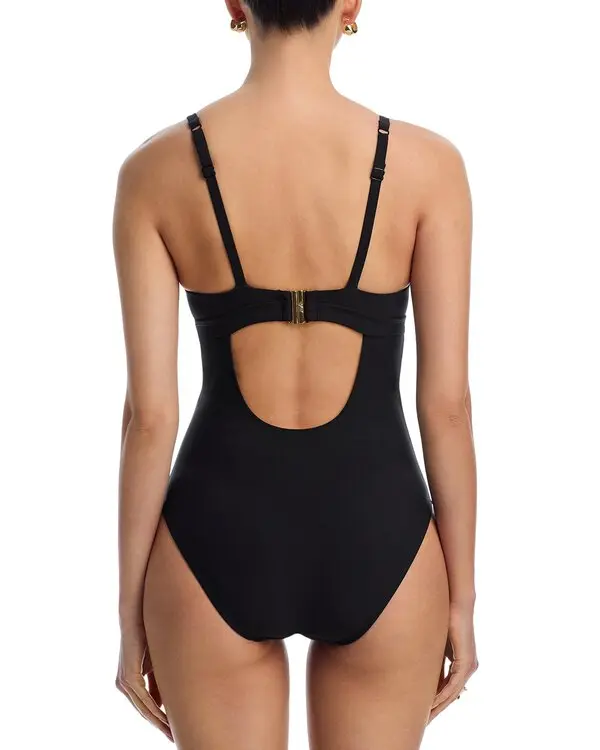 STYLEST Dreamsculpt Push Up Plunge One Piece Swimsuit