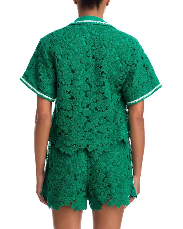 Simkhai Glen Lace Camp Shirt