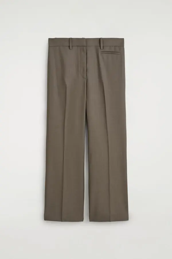 Cos Tailored Wool-twill Bootcut Trousers