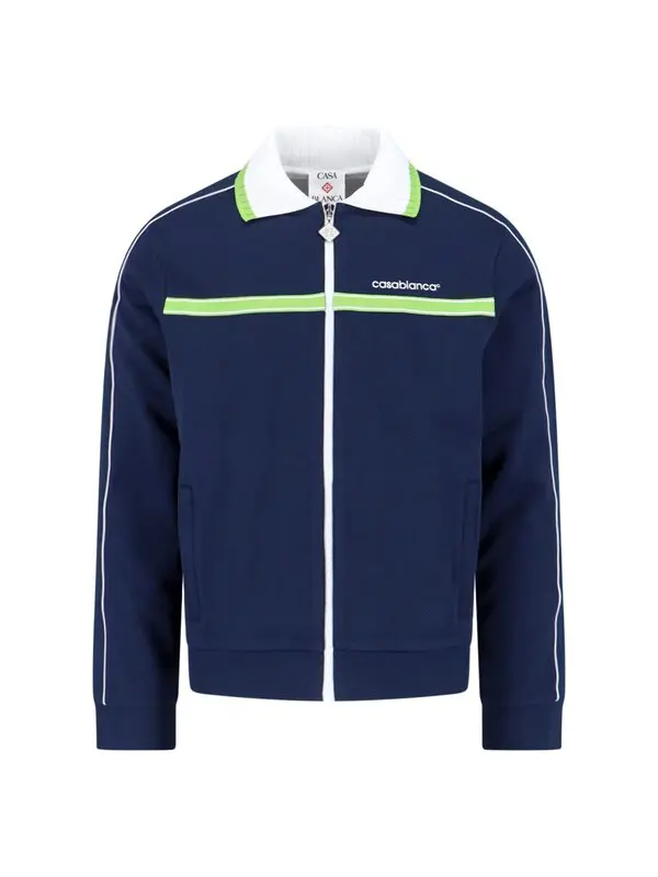 Casablanca Pique Zip Sweatshirt