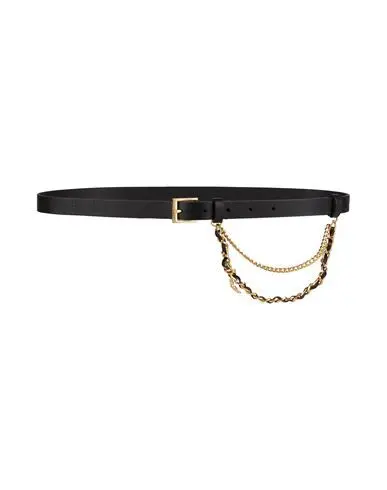 Zadig&Voltaire Cow Leather Skinny Belt - Black