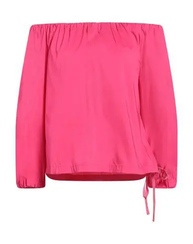 Liviana Conti Off-the-shoulder Top With Drawstring Hem - Fuchsia