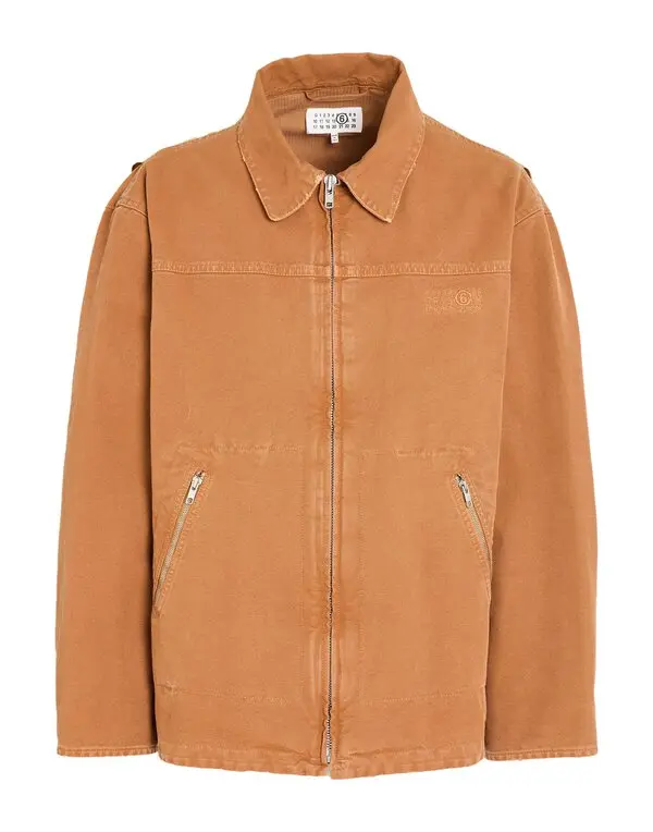 MAISON MARGIELA Cotton Canvas Jacket - Brown