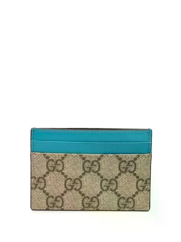 Gucci 2000-2015 Gg Supreme Card Holder - Blue