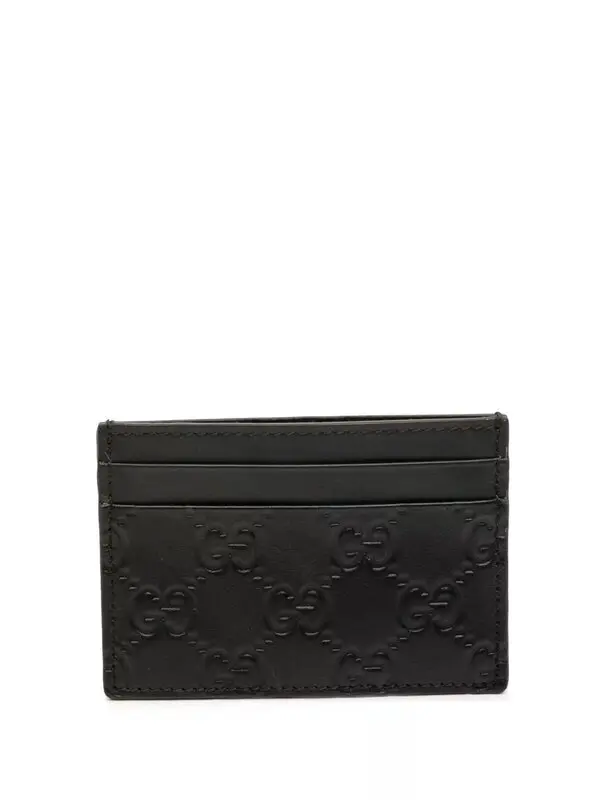 Gucci 2000-2015 Guccissima Card Holder - Black