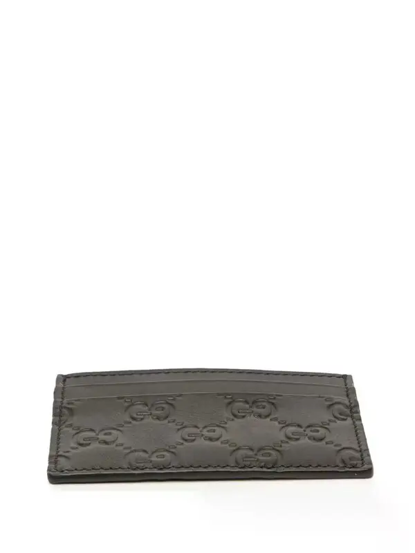 Gucci 2000-2015 Guccissima Card Holder - Black