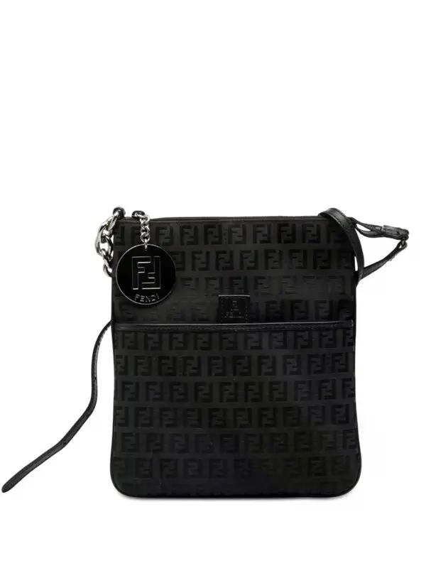 Fendi 2000-2010 Zucchino Canvas Crossbody Bag