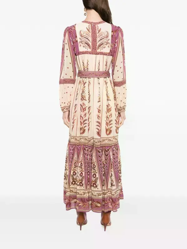 Farm Rio Floral-print Maxi Dress - Neutrals