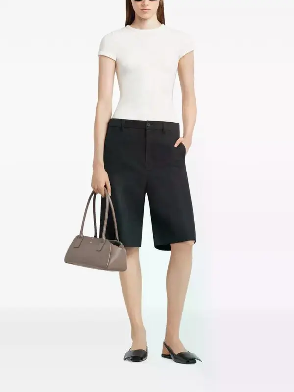 COURREGES Logo-embroidered T-shirt - Neutrals