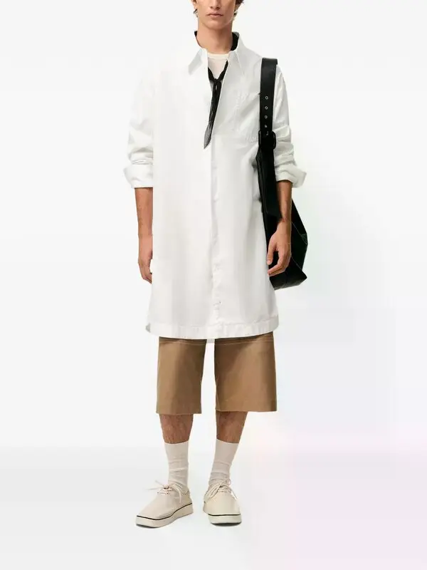 AMI Paris Cotton Poplin Wide Shirt Dress