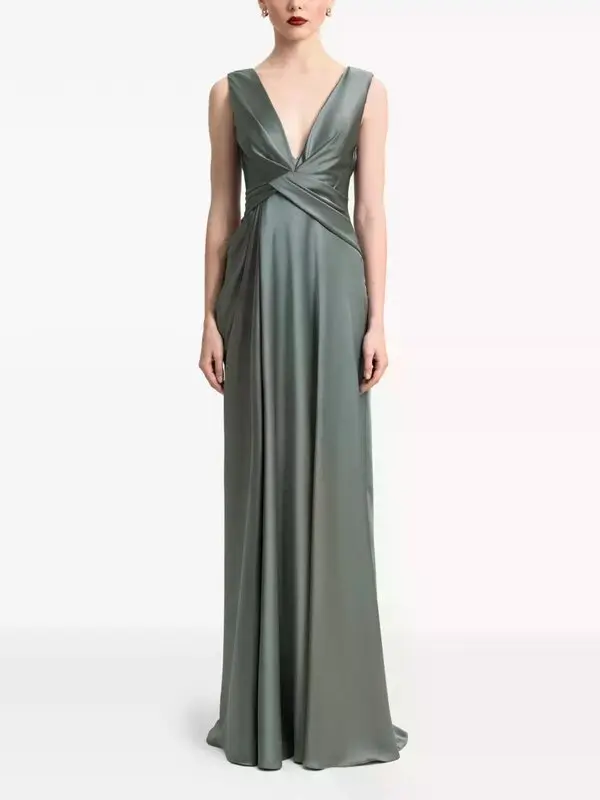 GEMY MAALOUF V-neck Maxi Dress