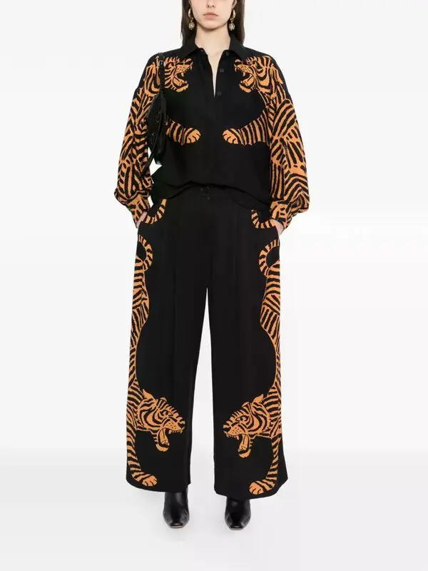 Farm Rio Tiger-print Shirt
