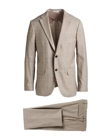 Boglioli Suit Taupe Size Virgin Wool