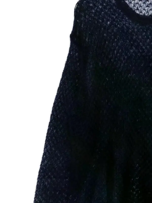 JNBY Meshed Pullover Sweater - Blue