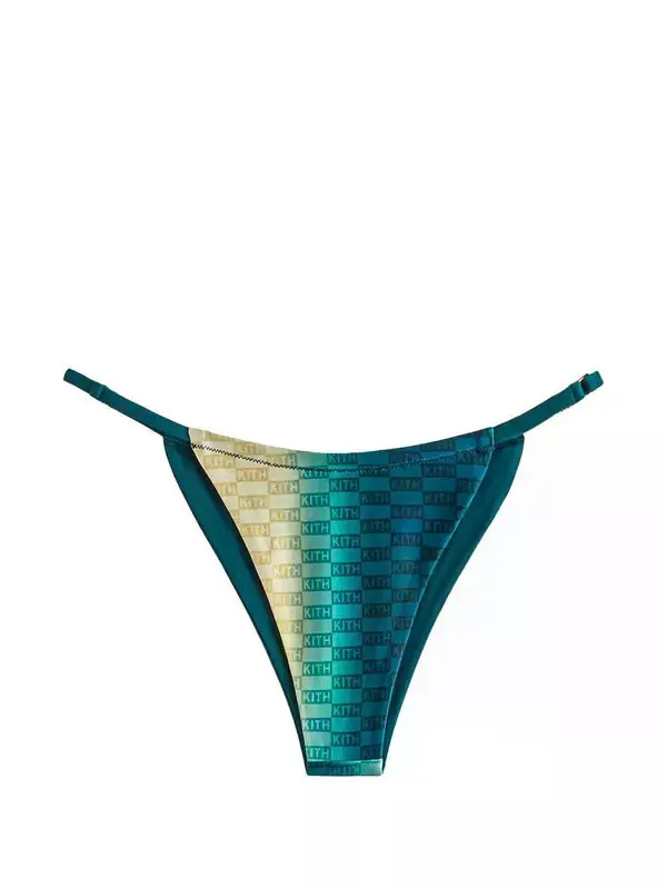 Kith Tova Ombre Monogram Bikini Bottom - Green