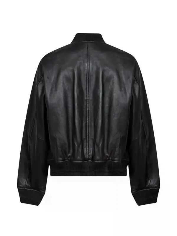DIESEL Leather Zip-up Jacket