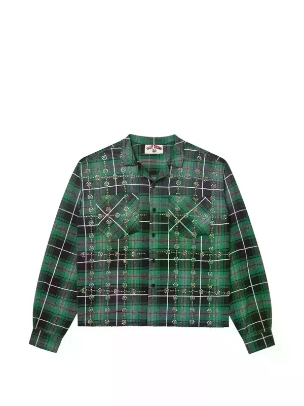 VALE FOREVER Grinch Gems Flannel Shirt