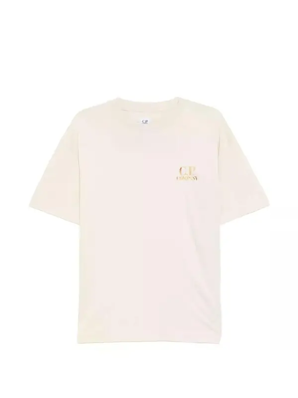 C.P. COMPANY Logo-print T-shirt - Neutrals