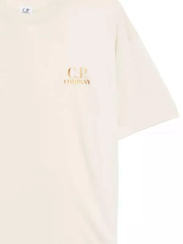C.P. COMPANY Logo-print T-shirt - Neutrals