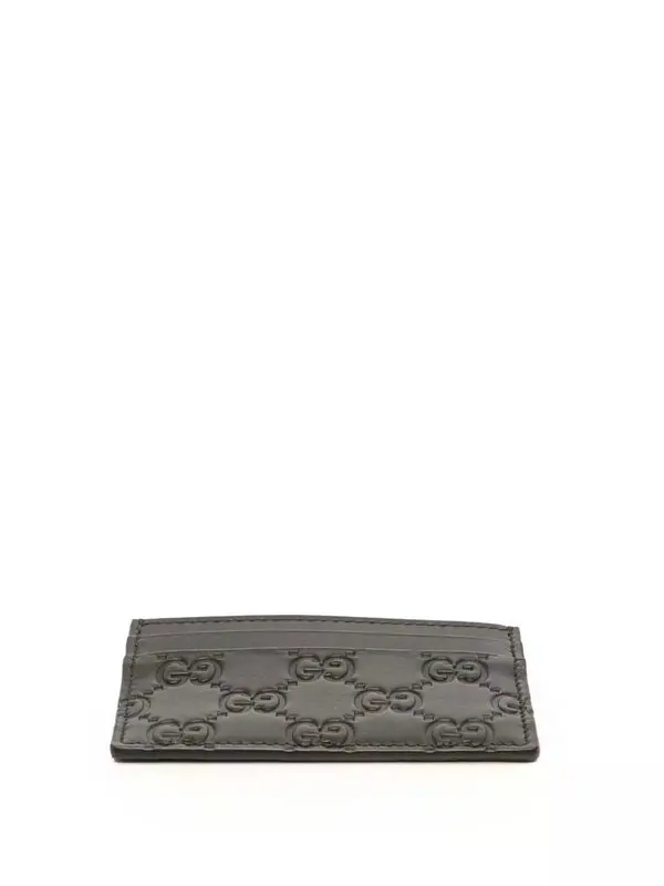 Gucci 2000-2015 Guccissima Card Holder - Black