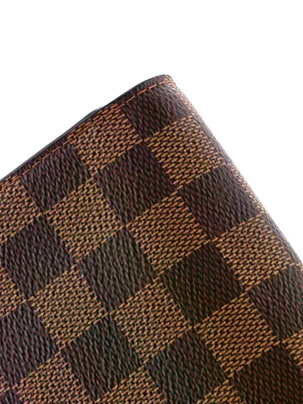 LOUIS VUITTON Vavin Chain Wallet Nm Damier With Leather Crossbody Bag - Black