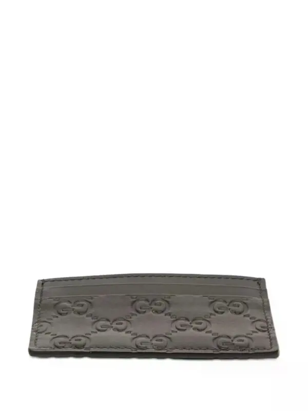 Gucci 2000-2015 Guccissima Card Holder - Black