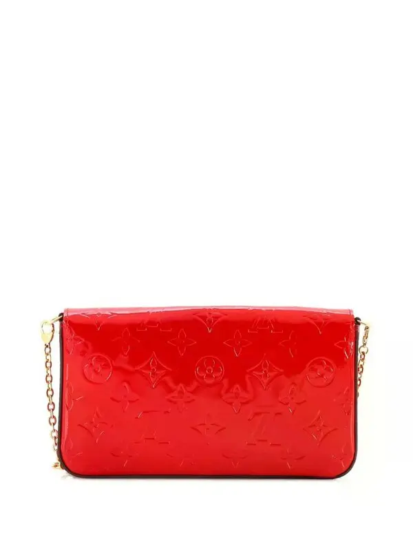 LOUIS VUITTON Felicie Pochette Monogram Vernis - Red