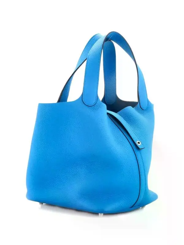 Hermès Picotin Lock Bag Clemence Mm - Blue