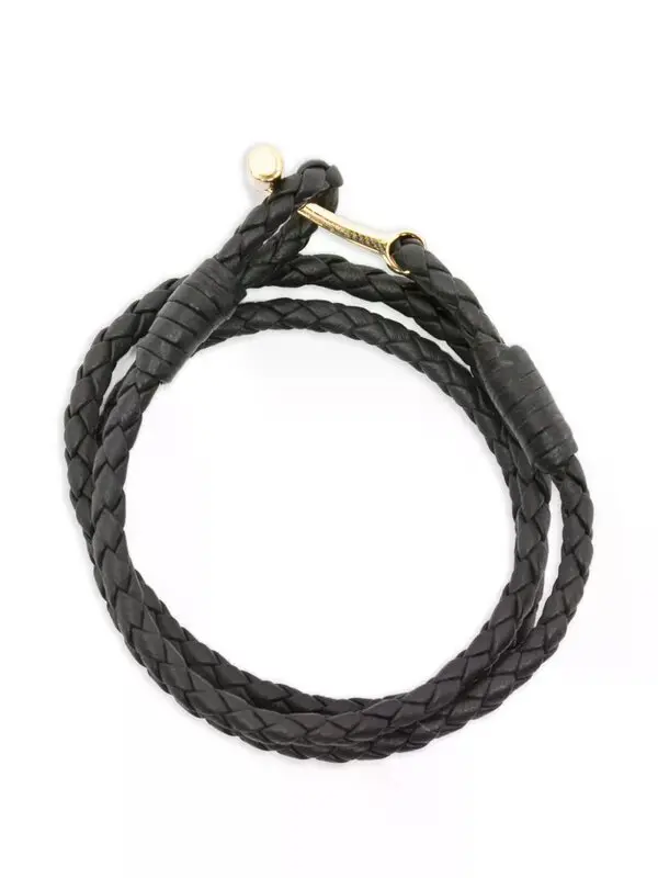 TOM FORD Leather Bracelet - White
