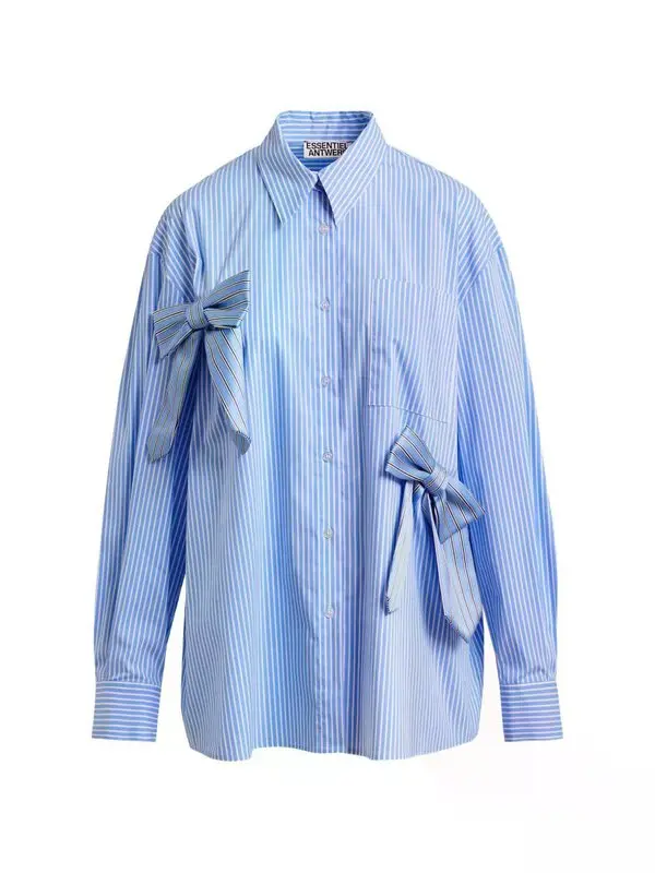 Essentiel Antwerp Striped Bow Shirt