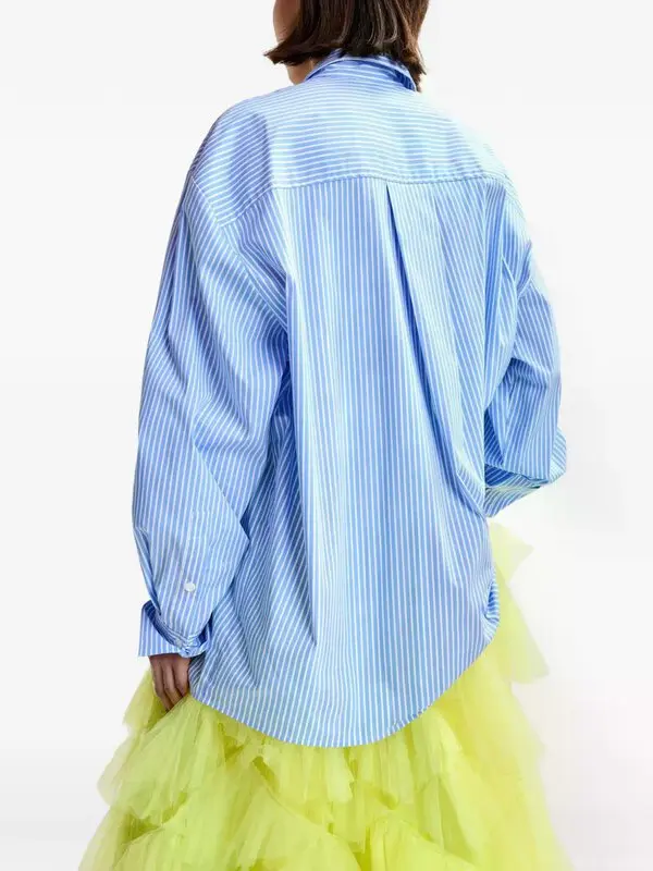 Essentiel Antwerp Striped Bow Shirt