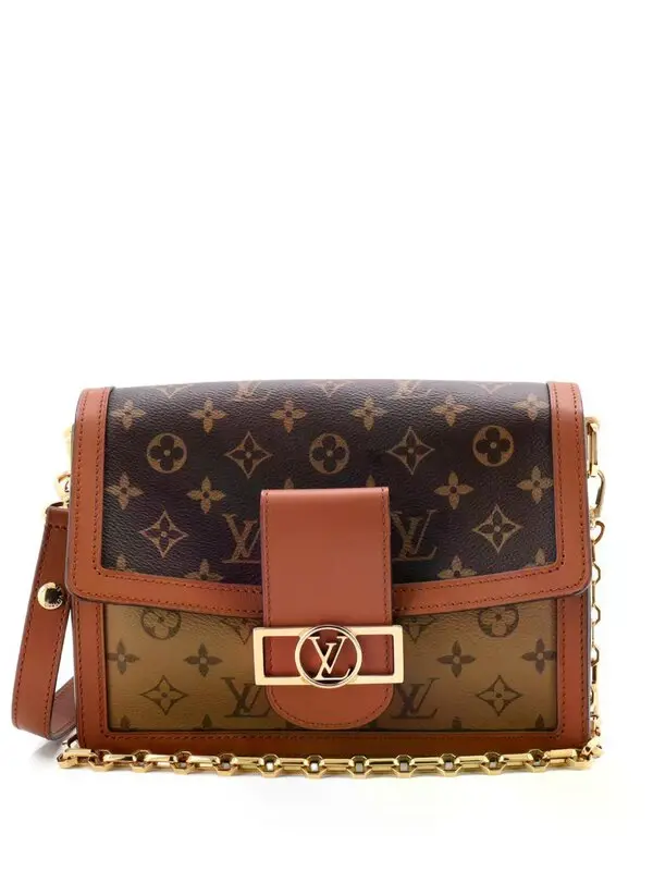 LOUIS VUITTON Dauphine Monogram Canvas Mm Shoulder Bag