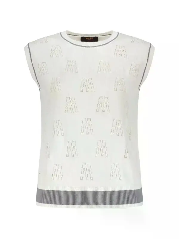 MOORER Ribbed Knit Top