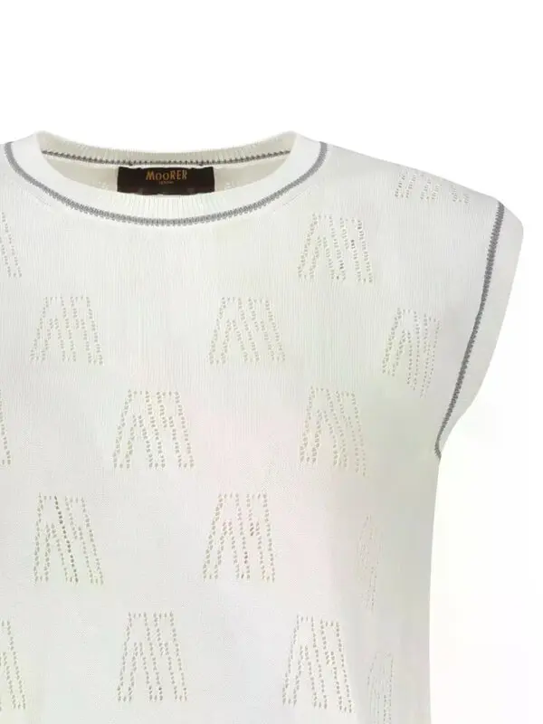 MOORER Ribbed Knit Top